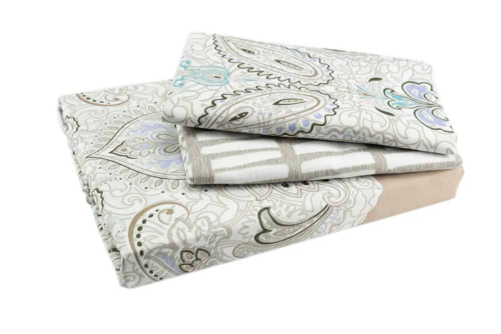 Bed Sheet King Size Beige Paisley pattern - King Size | BalooWorld