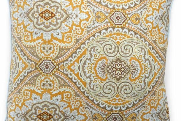 Orange Damask Cushion Cover | Throw Cushion Covers | BalooWorld.ca