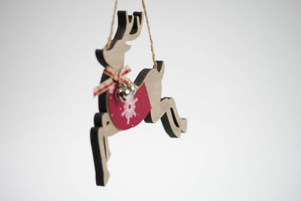 BalooWorld | Holiday Decor | Wooden Deer Hanging Set Of 2