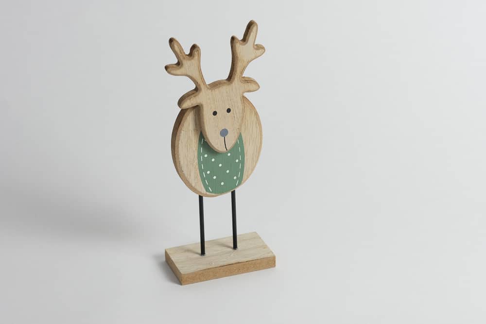 BalooWorld | wooden reindeer on base set of 2