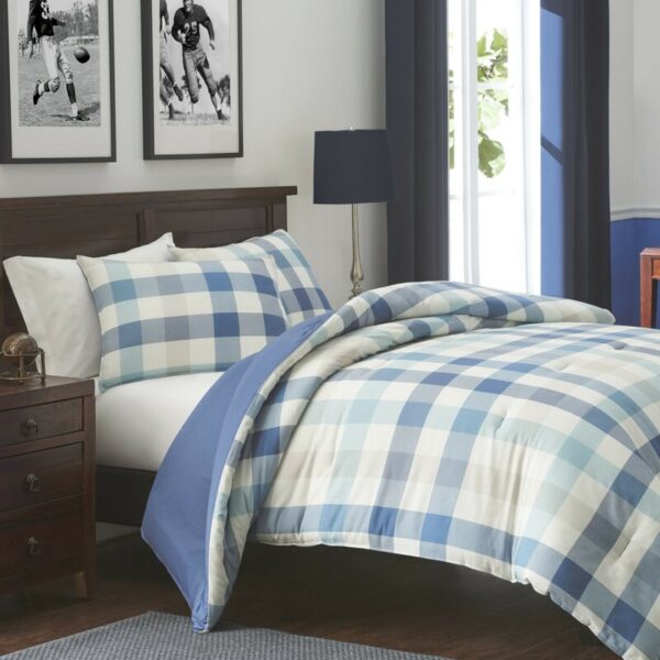 BalooWorld | 4 piece Seamless stripe pattern comforter queen size set